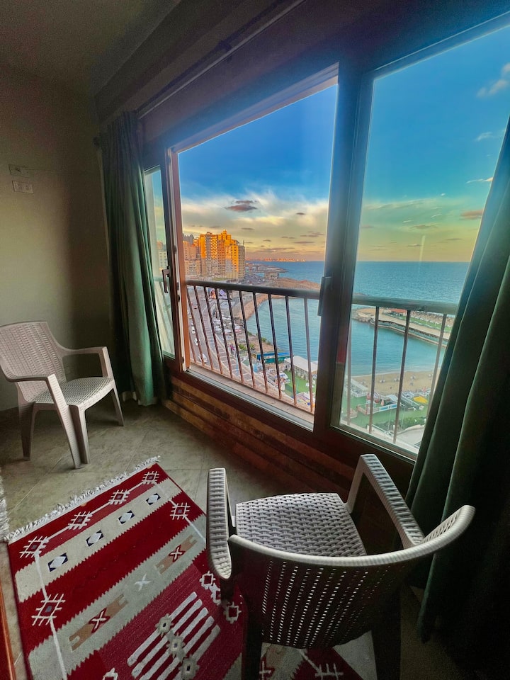 Panoramic Beachfront Apartment - Alexandria, Egypt