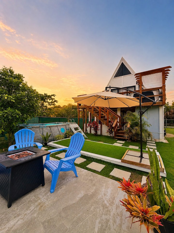 Cabin Step To The Beach W/ Jacuzzi & Private Pool - Barceloneta