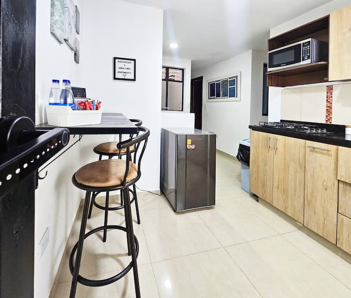 Apto Central 2hab + Cocina + Smart Tv + Lavadora - Medellín