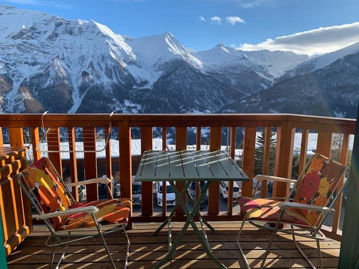 Studio 4 Prs Avec Vue Magnifique Sur Les Montagnes - Orcières