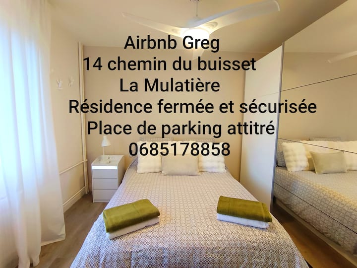 Appt T2 4personnes Max - 里昂