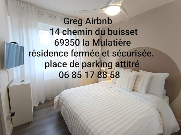 Appt T2 4personnes Max - Tassin-la-Demi-Lune