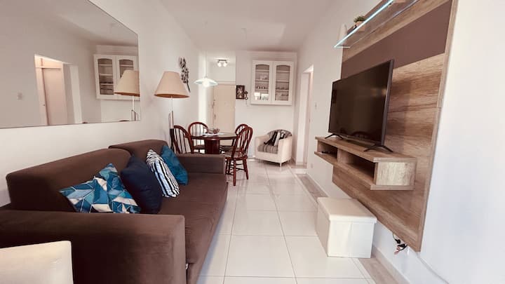 Refúgio Pitangueiras - 1 Dorm, Ar Cond E Varanda - Guarujá