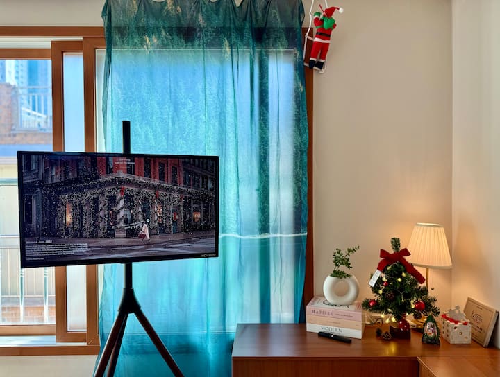 합정역 도보3분, 홍대/망원시장 8분, 한강공원 산책, 햇살가득한 2br 3qb, 호텔베딩 - Seoul