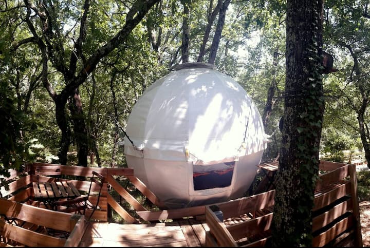 Bulle Cocoon Suspendue Proche Ardèche - Barjac