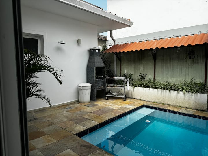 Vip House 4bedrooms, 14p And Private Way Beach - Guarujá