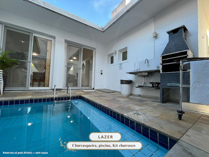 Pool+hot Tub,4 Suites, 200m, Enseada Beach Center. - Guarujá