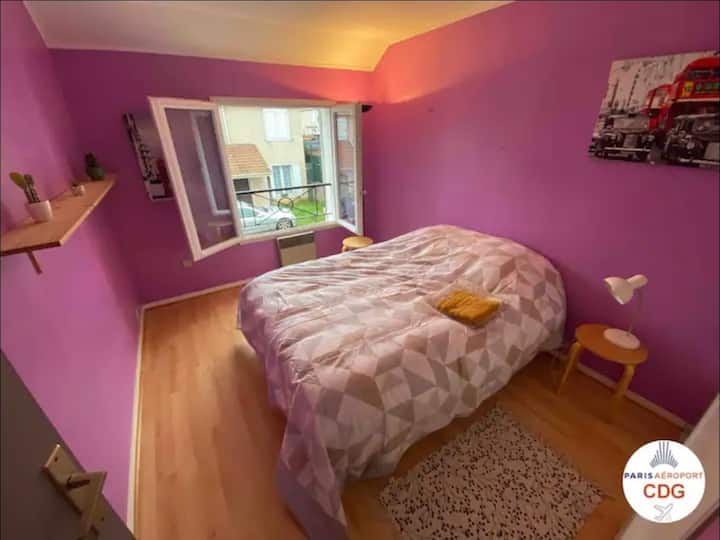 Cdg, Private Room (N°2) In A Safe And Quiet House - Roissy-en-France