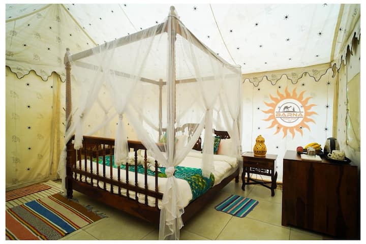 Swiss Deluxe Tent (Non Ac) | Barna Desert Camp - Jaisalmer