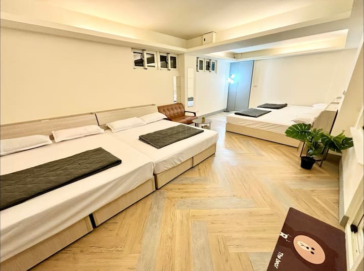 Taipei 西門町 4～8人房 獨立房源1f / 大空間 / 洗衣機 / 廚房/ 捷運站/夜市商圈 - 