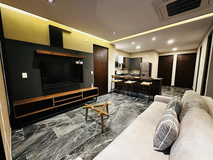Acogedor, Lujoso, Depto. 2 Br - Tulum
