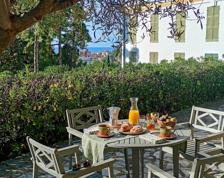 Belvedere Garden Riviera Apt Avec Jardin Privé - Vintimille