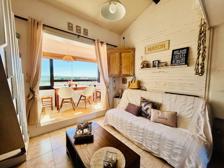 Beau 2 Pièces Mezzanine Piscine En Bordure Du Lac - Le Barcarès