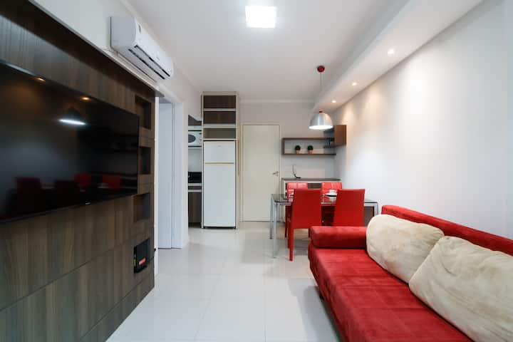 Studio Pé Na Areia, Vista Mar, Localização Top Bc - Balneario Camboriú