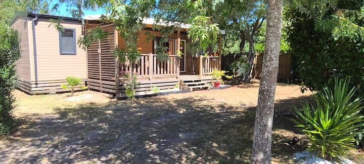 Camping Les Vignes, Mobilhome 3ch 6 Pers. Clim/tv - Lit-et-Mixe