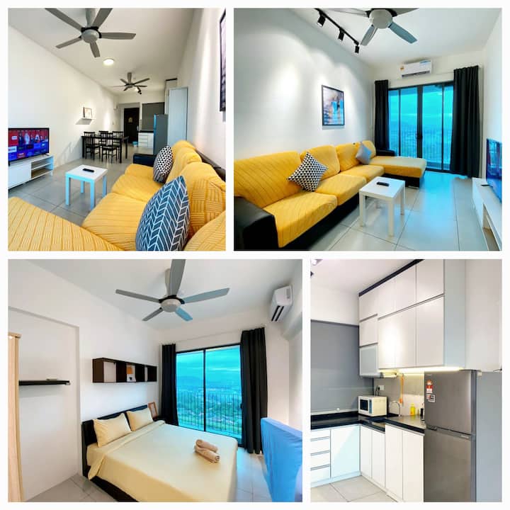 Modern Cozy 1 Room Suite 3pax@ Meritus Perai - Perai