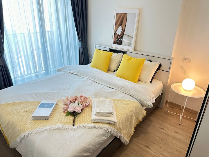 08rama9网红高端公寓1br/无边泳池/健身房/空中花园/近mrt/配套完善 - Bangkok