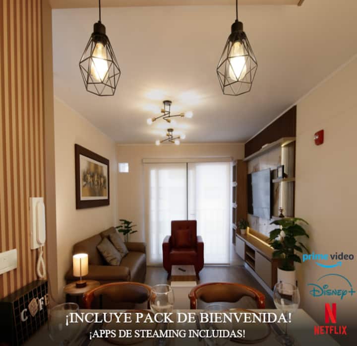 Luxury Flat Barranco Con Netflix|disney|prime 1506 - Lima