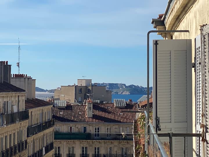 Bel Appart Marseillais + Balcon (Bail Mobilité) - Marsella