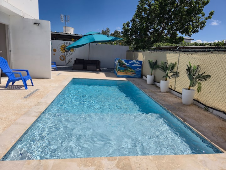 Pool Carolina Casa Flourish 10 Min Airport - Puerto Rico