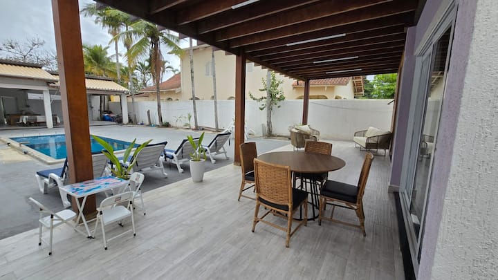 Linda Casa Com Piscina Enseada Guarujá 500m Praia - Guarujá