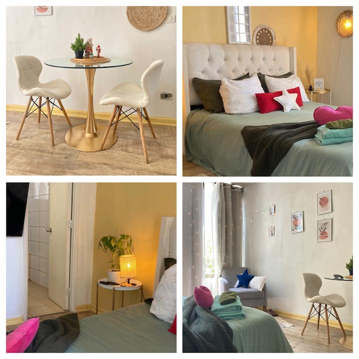 Amplio Studio Glam Centro Santiago Con Piscina - Santiago, Chile