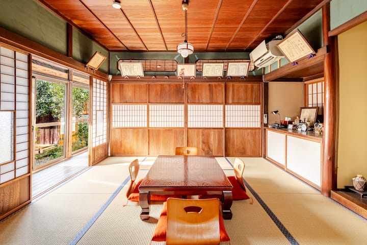 古民家一棟貸／茅ヶ崎駅10分／駐車場／フルキッチン／ヒノキ風呂／wifi／自転車／bbq可／英語対応 - 지가사키시