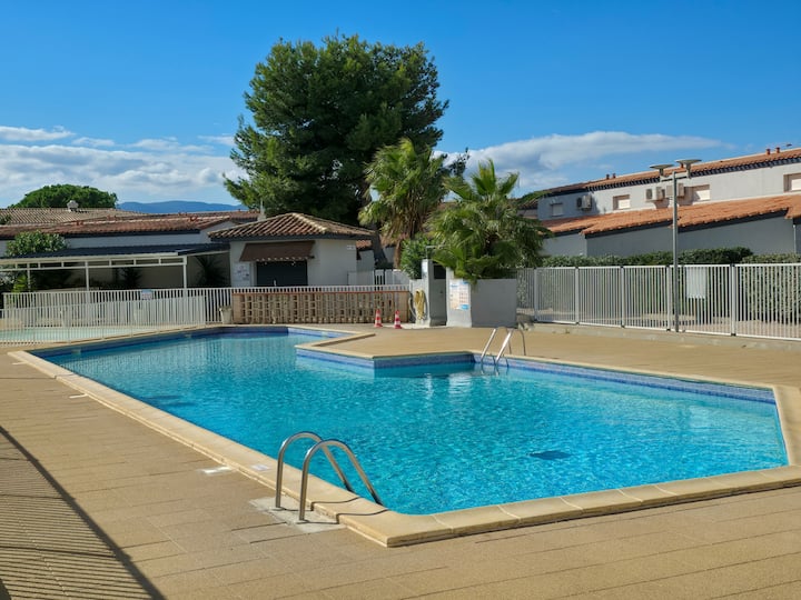 Petite Maison 2 Chambres | Climatisé | Piscine - Canet-en-Roussillon