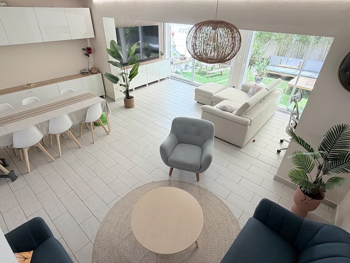 Maison Familiale 110m²-jardin-clim-proche Plage - Montpellier
