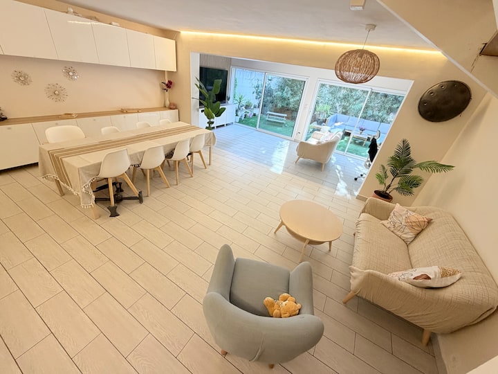 Maison Familiale 110m²-jardin-clim-proche Plage - Lattes
