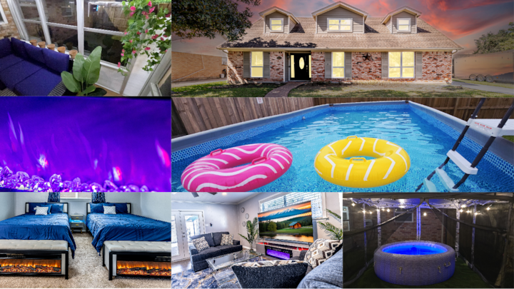 Free Night! Sleeps 20, Private Pool, Hot Tub - Houston, TX