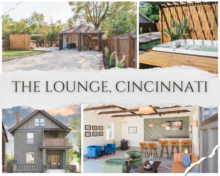 Cincy Lounge | Hot Tub • Heated Bar • Close To Dt - Cincinnati