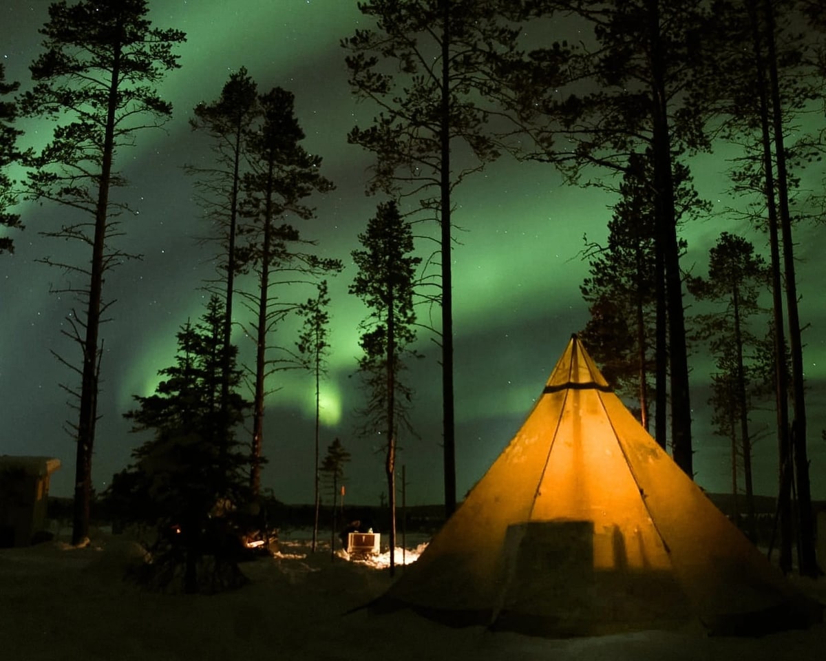 Nordic Nest Tipi - Tents for Rent in Jukkasjärvi, Norrbottens län ...