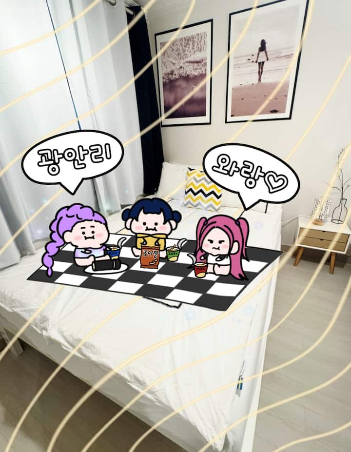 [가족, 단체에 딱 맞는 1층 숙소]
바다 도보 1분, 아기용품완비, 아이도 어른도 만족! - Busan