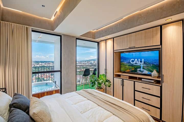 H405 | Loft Con Jacuzzi Privado Y Vistas Top - Cali