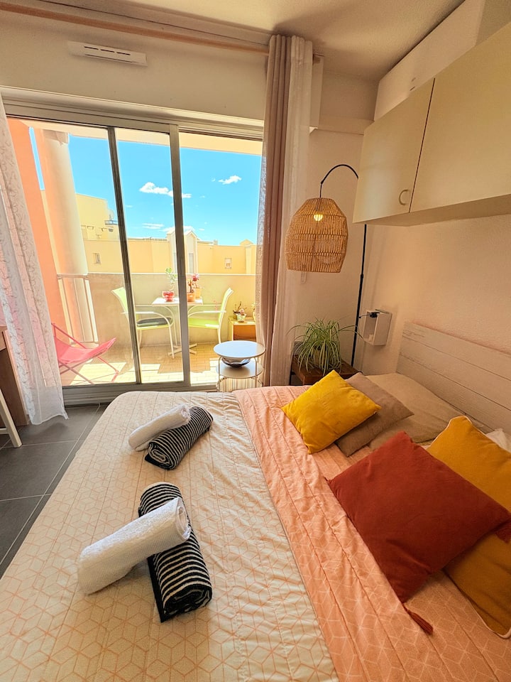 *Le Petit Sélène*
Studio Entre Plages & Etang.clim - Sète