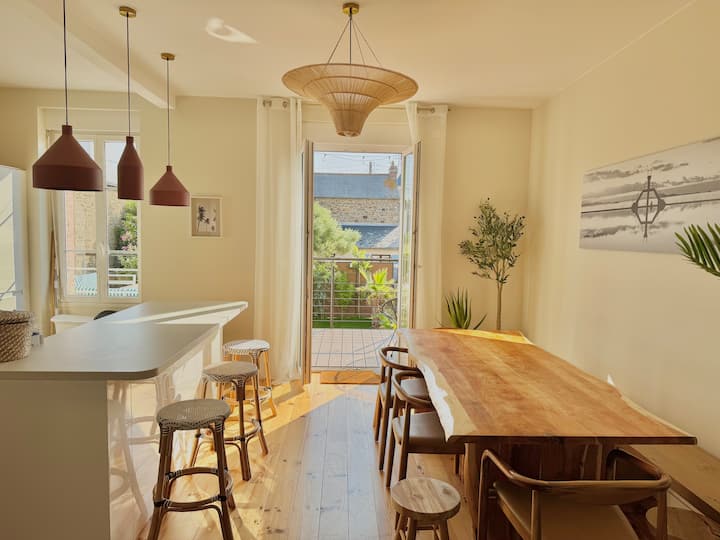 Villa Cocon 200m2 à 2 Pas De La Plage, 6 Chambres - Bretagne
