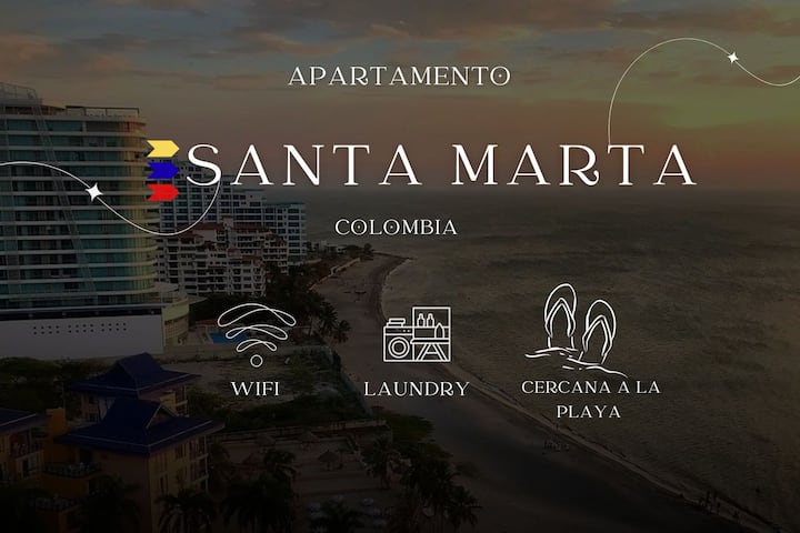 Comfy Apt+tv+parking+wifi+kitchen+ac@santa Marta - 산타마르타