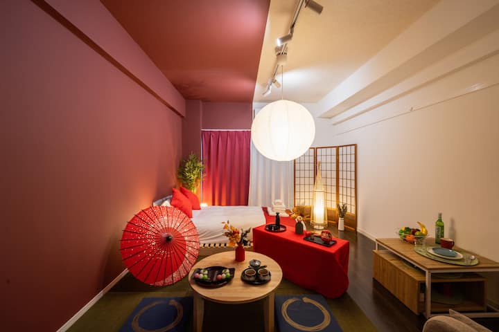 天神・中州・博多まで電車5分【初詣・雪祭り】駅5分・空港25分/和風マンション24㎡/as602 - Fukuoka