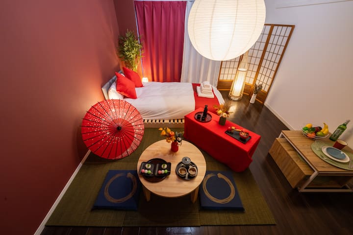 博多・天神・中州まで電車5分【初詣・雪祭り】駅5分・空港25分/和風マンション24㎡/as602 - Fukuoka