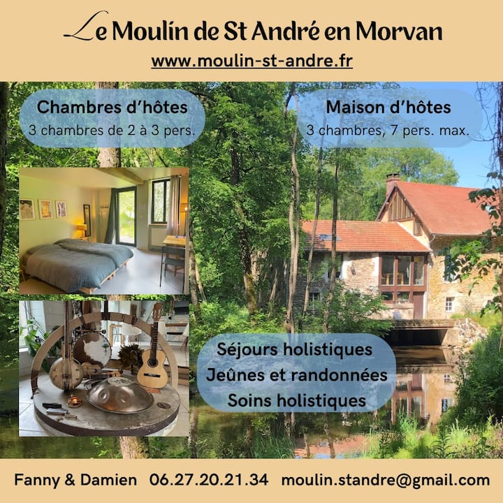 Le Moulin De St André En Morvan - Lac du Crescent