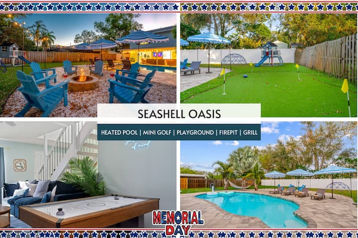 Heated Pool+games | Fire Pit | 5 Min Beach Stay - Indian Shores, FL
