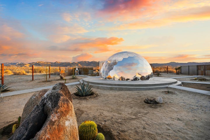 Quail Wash Retreat - Star Dome, Sauna, Plunge, Spa - Joshua Tree National Park, California