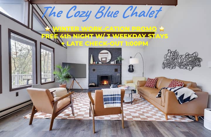 Wkday Promo | Mins To Ski & Kalahari | Fireplace - Pocono Pines, PA