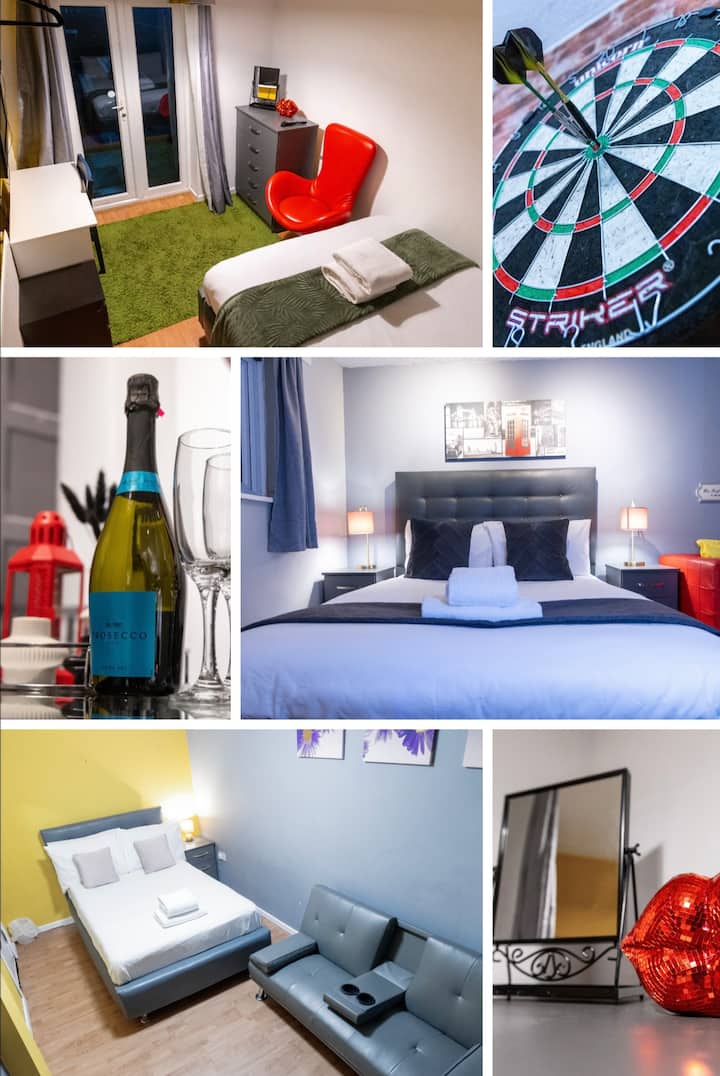 Group Getaway - Contractor Friendly - Free Parking - Wolverhampton