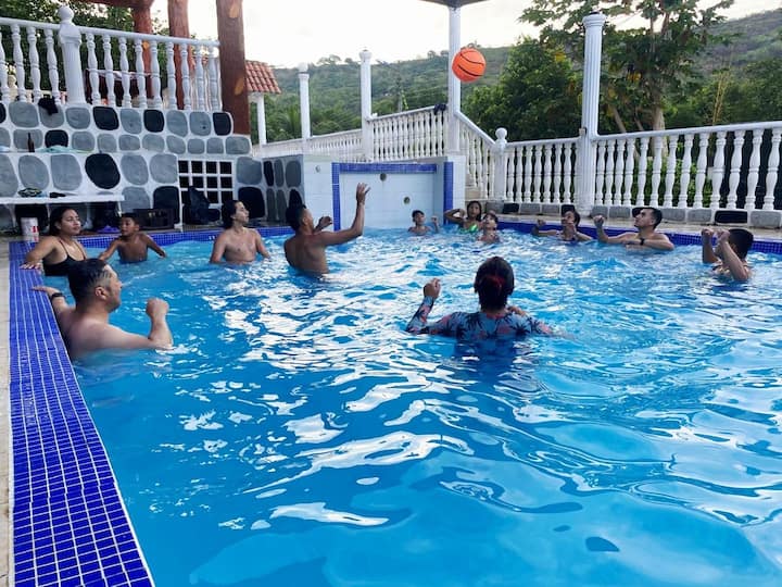Disfruta Casa Quinta Campestre Piscina 24 Hr - Melgar