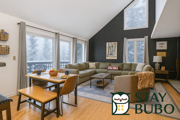 2 Min Walk To Ski: King Bed Fireplace Pack N' Play - Wintergreen, VA