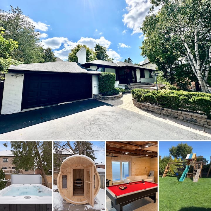 Fun Park Family Resort Vibes | Hot Tub, Dry Sauna - Toronto