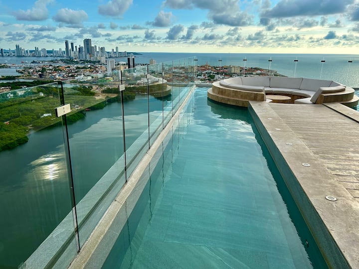 Piso 27 | Impresionante Vista | Piscina Rooftop - Cartagena