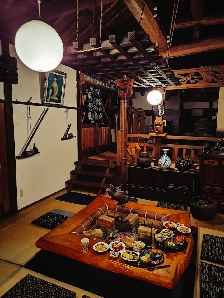 Farm Stay & Antique Gallery
"優しい時間"
季節の夕食と朝食・最寄駅送迎 - 오이타시